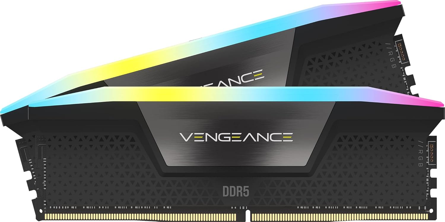 CORSAIR VENGEANCE RGB DDR5 RAM 32GB (2x16GB) 6000MHz CL30-36-36-76 1.4 ...